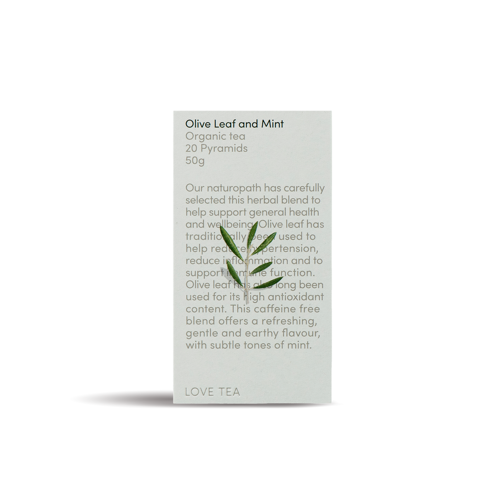 Olive Leaf and Mint Pyramid Tea Bags – LOVE TEA